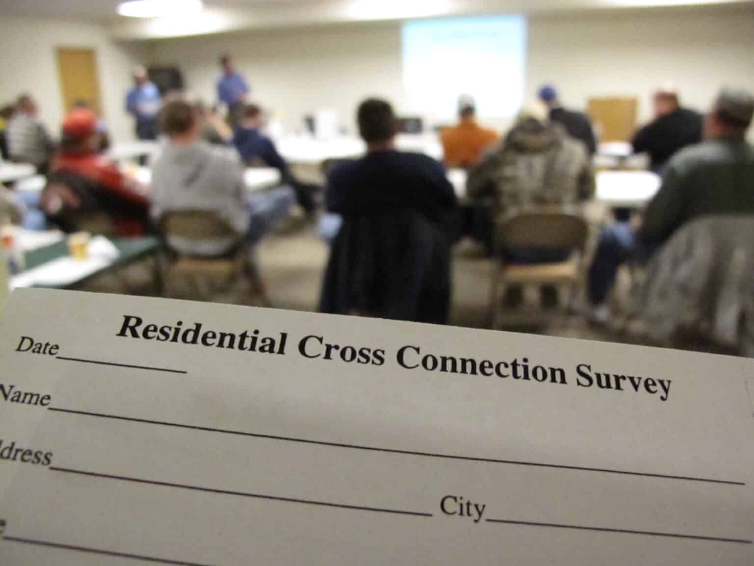 Water System Sanitary Survey Prep Notes on Cross-Connection Control ...